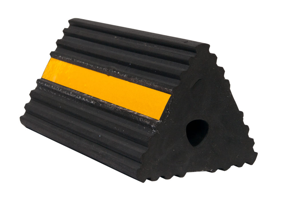 Aircraft Chock Set with Reflective Tape | Diamond Rubber Products